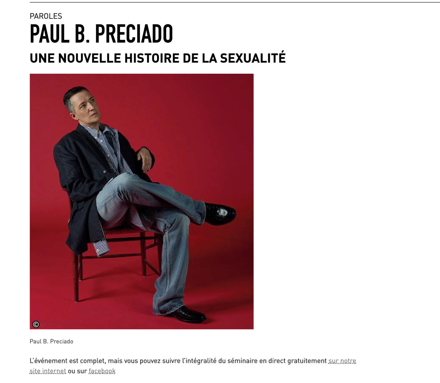 Paul B Preciado: trans activism and contemporary art, the interview ...
